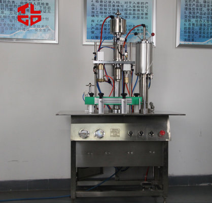 Aerosol Spray Cartridge Butane Gas Filling Machine Semi Automatic Pneumatic Drive