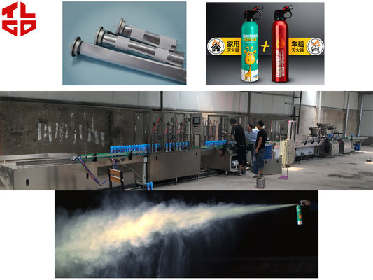 Automatic Aerosol Spray Bag On Valve Filling Machine, Fire Extinguisher Bottle Filling Machines