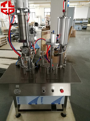 Bag On Valve Aerosol Filling and Crimping Machine Semi Automatic High Speed