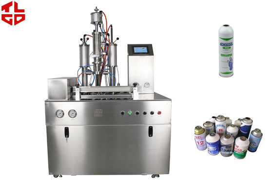 Refrigerant Coolants / Freon F12 F22 R134a HFC-134a Gas Semi Auto Filling Machines