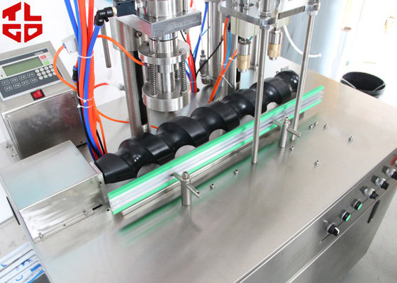 Shaving Foam Bag On Valve Aerosol Filling Machine / BOV Crimping Machine PLC Control