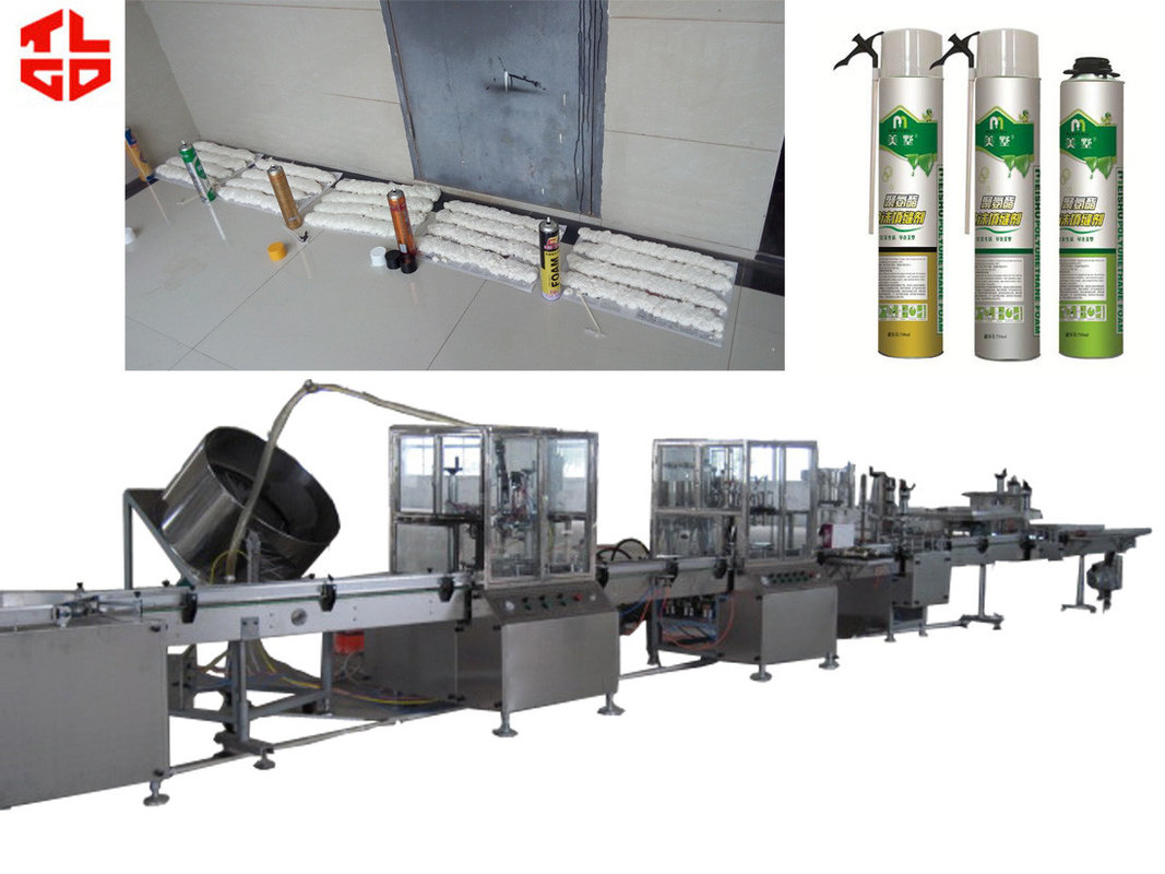 Straw Type PU Foam Aerosol Filling Machine
