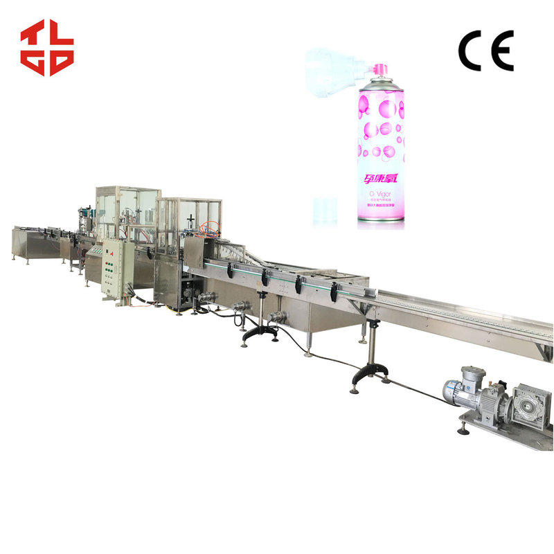Automatic Vacuum Crimping Air Filling Machine for Fresh Air / Oxygen Gas Filling