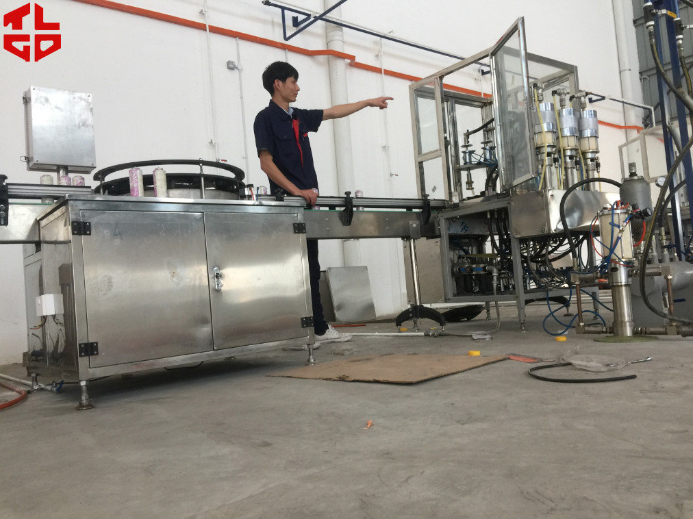 Precision Automatic Aerosol Filling Machine for Mosquito Insect Killer 800-1100 cans/hour