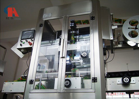 Electric Driven Label Packaging Machine Fully Automatic Operation With Height Adjustments