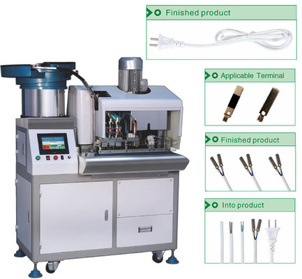 Single Terminal Automatic Wire Crimping Machine / Cable Cutting And Stripping Machine SD-3000AS