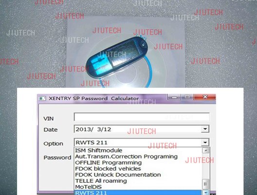 Outil de diagnostic en ligne de benz de Mercedes, mot de passe Keygen de fonction spéciale de Xentry