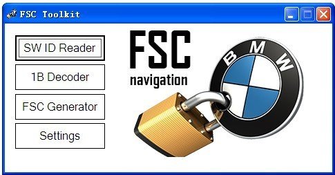 FSC CODE Calculator Software for BMW Navigation