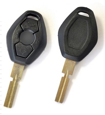 3 Buttons 4 Track Transponder Key Shell with Cupronickel Key Blade for BMW