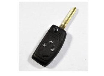 Fan-shaped 3 Buttons Flip Remote Key Shell for Toyota Camry