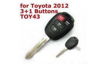 3+1 Buttons Remote Key Shell for 2012 Toyota