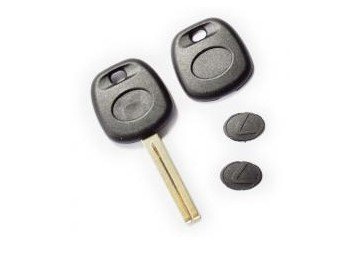 Clé Shell de transpondeur de Lexus (avec logo 2Pcs démontable)