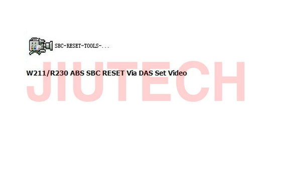W211/R230 ABS SBC RESET Via DAS Set Video  Mercedes Star Diagnosis Tool