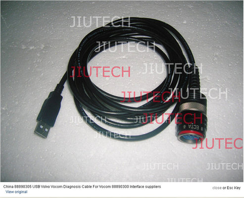 88890305 USB Volvo Vocom Diagnosis Cable For Vocom 88890300 Interface