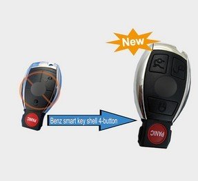 4 Buttons Smart Key Shell with the Board Plastic for 2010 Mercedes-Benz