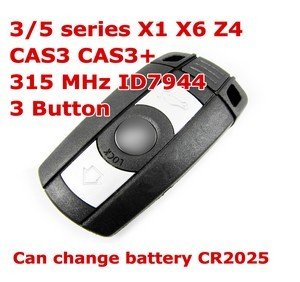 3 Buttons Remote Key 315MHZ for BMW 3/5 Series X1 X6 Z4