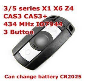 3 Buttons Remote Key 434MHZ for BMW 3/5 Series X1 X6 Z4