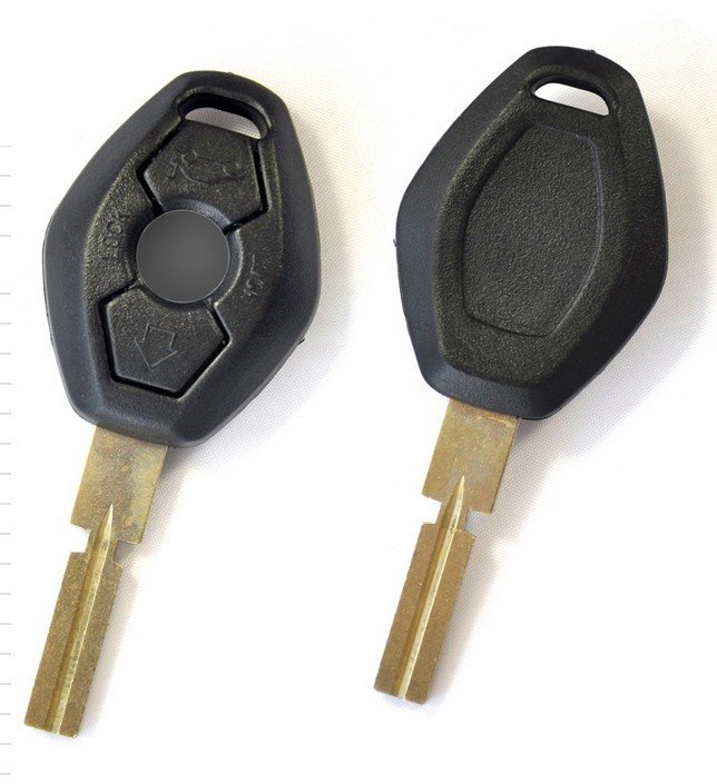 3 Buttons 4 Track Transponder Key Shell with Cupronickel Key Blade for BMW