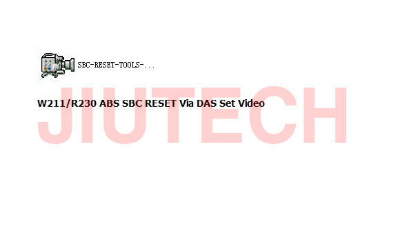 W211/R230 ABS SBC RESET Via DAS Set Video  Mercedes Star Diagnosis Tool