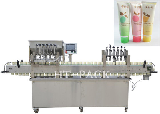 High Efficiency Cosmetic Cream Filling Machine With PLC Control supplier