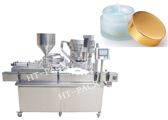1 KW Power Cream Filling Machine / Round Automatic Bottle Filling Machine 10-150ml Range supplier