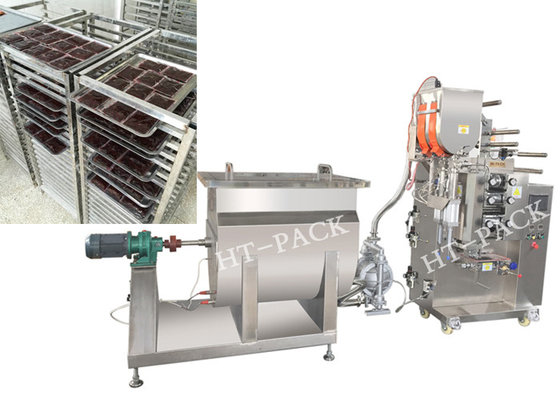 Facial Cream / Ingredient Oil Sauce Packaging Machine With HiBar Pump supplier