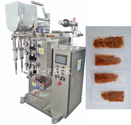 Cosmetic Cream / Fruit Jam / Edible Oil Packing Machine With 4 Sides Seal supplier