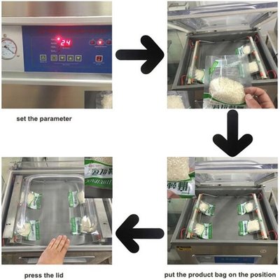 260mm vacuum seal food machine , food packaging sealer For Tea Or Medicine , Meat supplier