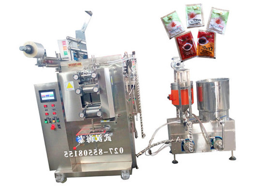 Multiple Materials Sauce Filling Equipment With PLC Controller , Bright Color supplier