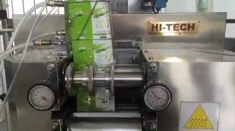 Double Lanes Automatic Liquid Packing Machine for Gel / Honey , PLC Controller supplier