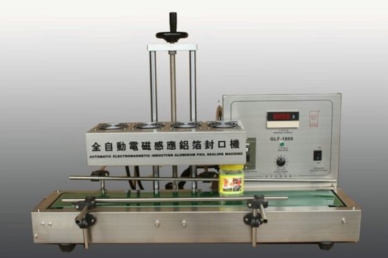 Tabletop Foil Lid Sealing Machine / Electric Form Fill And Seal Machine For Bottles supplier