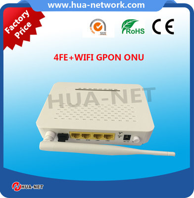 HZW-G804-W 1GE 4FE+WIFI GPON ONU with power-off alarm function  on promotion