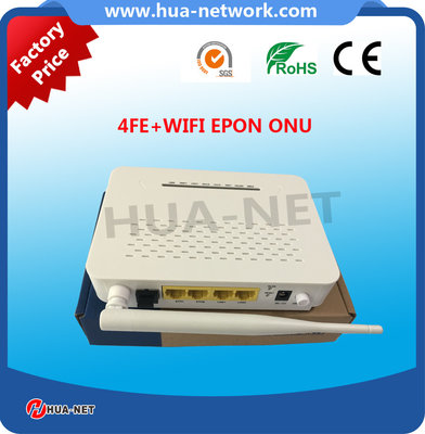 2017 hottest 4 FE WIFI EPON ONU HZW-E804-W with factory price
