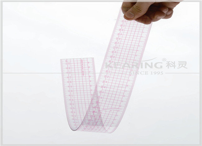 Metric Pattern Ruler  Flexible Plastic Material / Sandwich Line Scales 8004