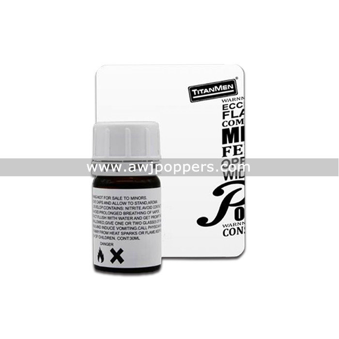 AWJpoppers Wholesale 30ML Iron Box TitanMen White Berry Poppers Strong Poppers for Gay
