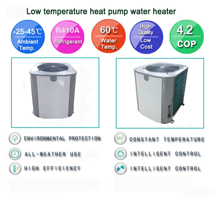 Hot Water / House Heating Evi Heat Pump Used In -25 Degree R410A Refrigerant