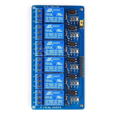 lot 6 channel relay module 6-channel relay control board with optocoupler supplier