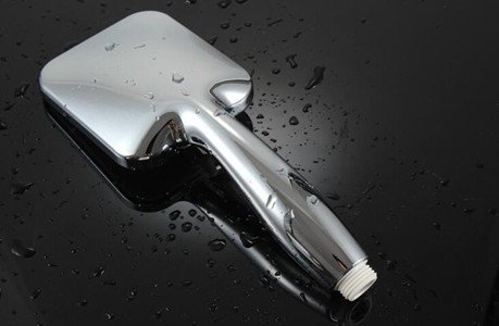 Rectangular Hand Held Filtering Shower Head Multi Spray With Holder / Hose