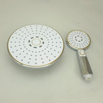 Water Filter Handheld Shower Head Low Water Pressure White ABS