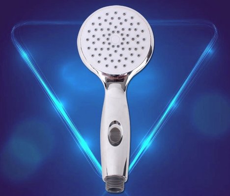 Filtered Handheld Shower Head , Water Purifying Shower Head With Button