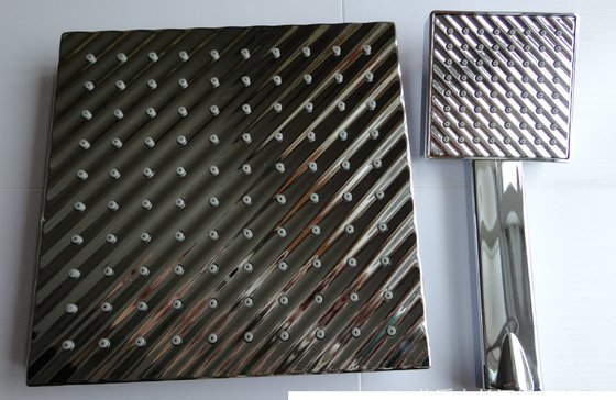 Durable Square Shower Head Sets , Rain Head Shower With Handheld With Filter