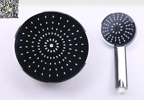 Multi Color Shower Head Sets , Rain Shower Head Save Water With Inner Insulated Tube