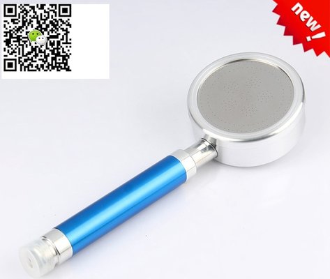 Chrome Light Weight Water Saving Shower Heads with Colrfu Arms PC / ABS  Material