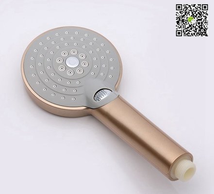 ABS Plastic Removable Bathroom Shower Heads Handheld Set With Flexible Shower Hose