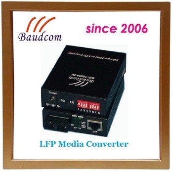 10/100M LFP Fiber Media Converter Link Fault Pass through jumbo frame 9k