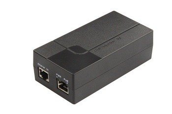 unmanaged single port 10/100M PoE Injector 2 x 10/100M RJ45 ports AC Input 15.4W