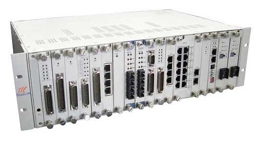 Multi-service Fiber SDH multiplexer 19 slots PCB + ethernet + E1s service cards