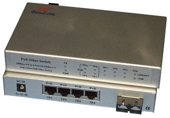 5*10/100/1000M PSE Fiber Ethernet Switch POE Fiber Media Converter