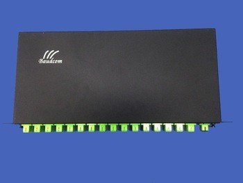 1 x 32 ways Rack Mount PLC Splitter Low Insertion Loss and high Return Loss