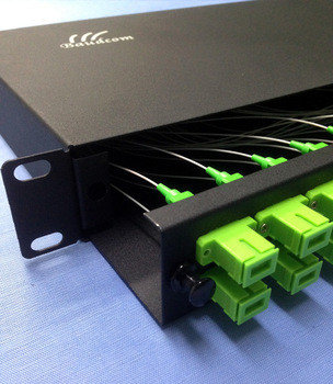 1 x 32 ways Rack Mount PLC Splitter Low Insertion Loss and high Return Loss